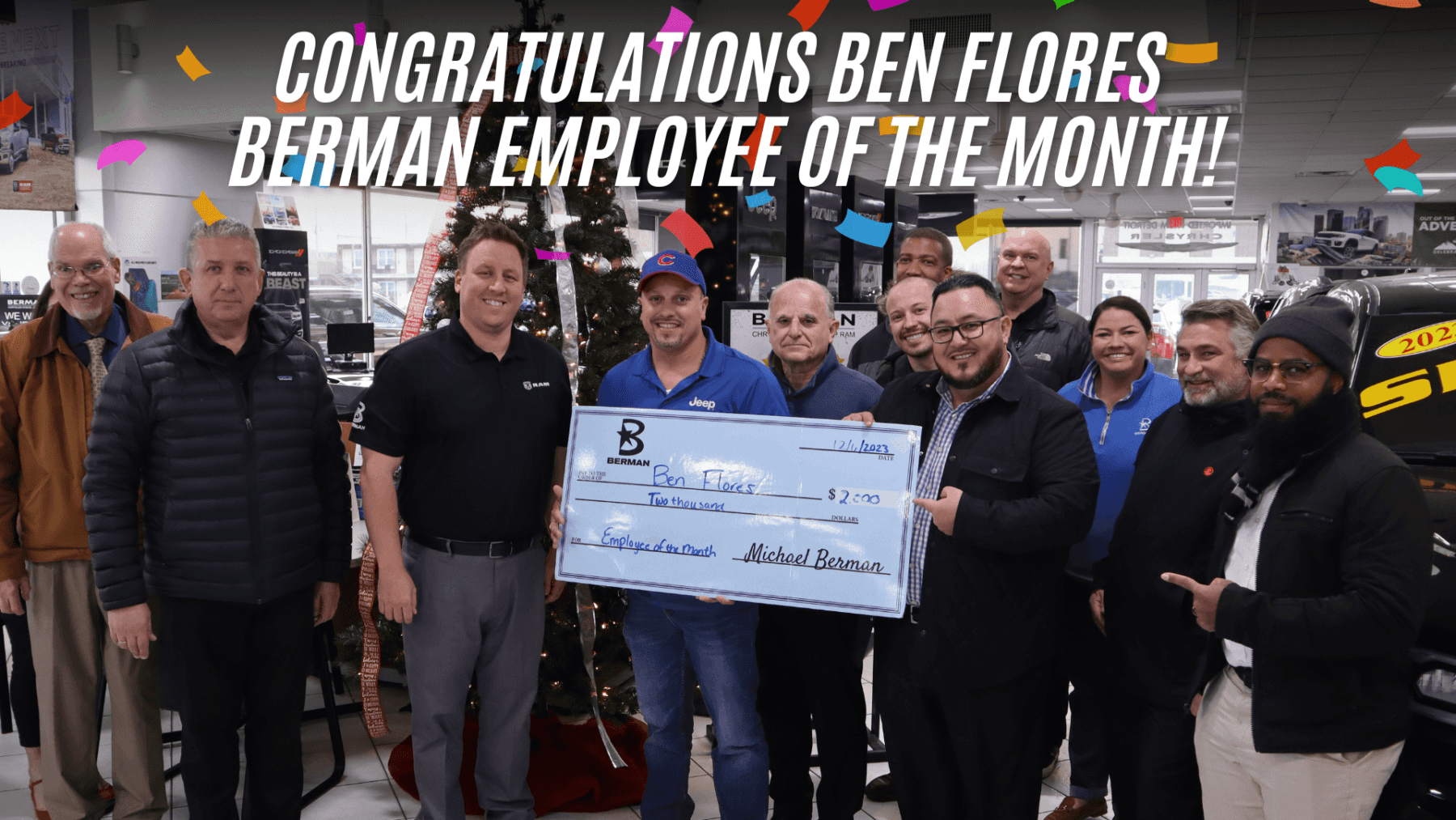 Employee of the Month | Berman Chrysler Dodge Jeep Ram