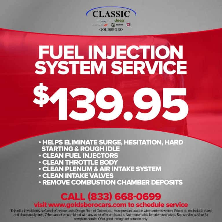 Service Coupons | Classic Chrysler Jeep Dodge Ram FIAT of Goldsboro