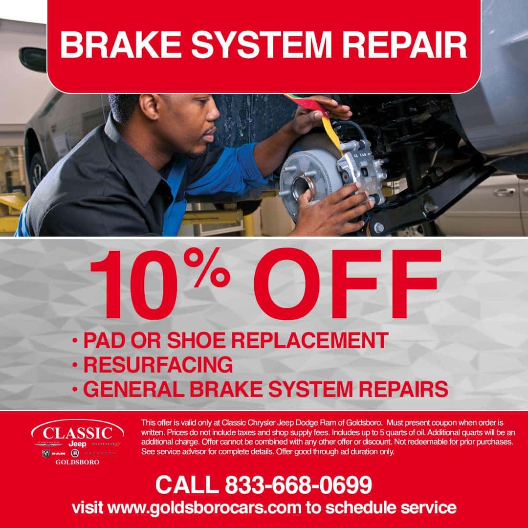 Service Coupons | Classic Chrysler Jeep Dodge Ram FIAT of Goldsboro