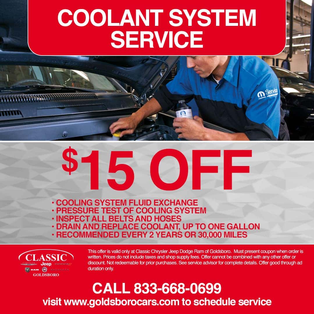 Service Coupons | Classic Chrysler Jeep Dodge Ram FIAT of Goldsboro