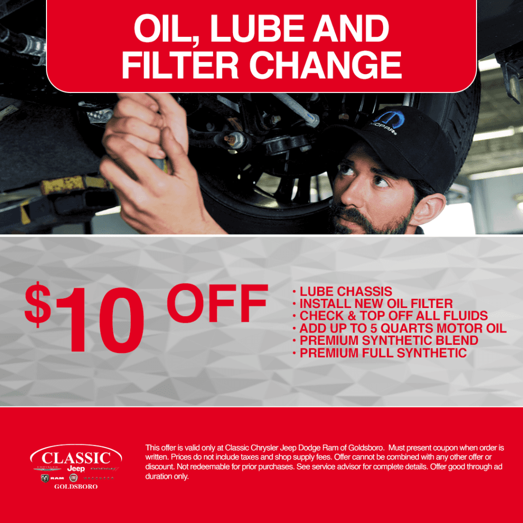 Chrysler Oil Change Coupons