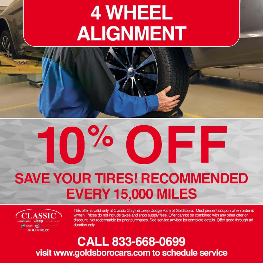 Service Coupons | Classic Chrysler Jeep Dodge Ram FIAT of Goldsboro