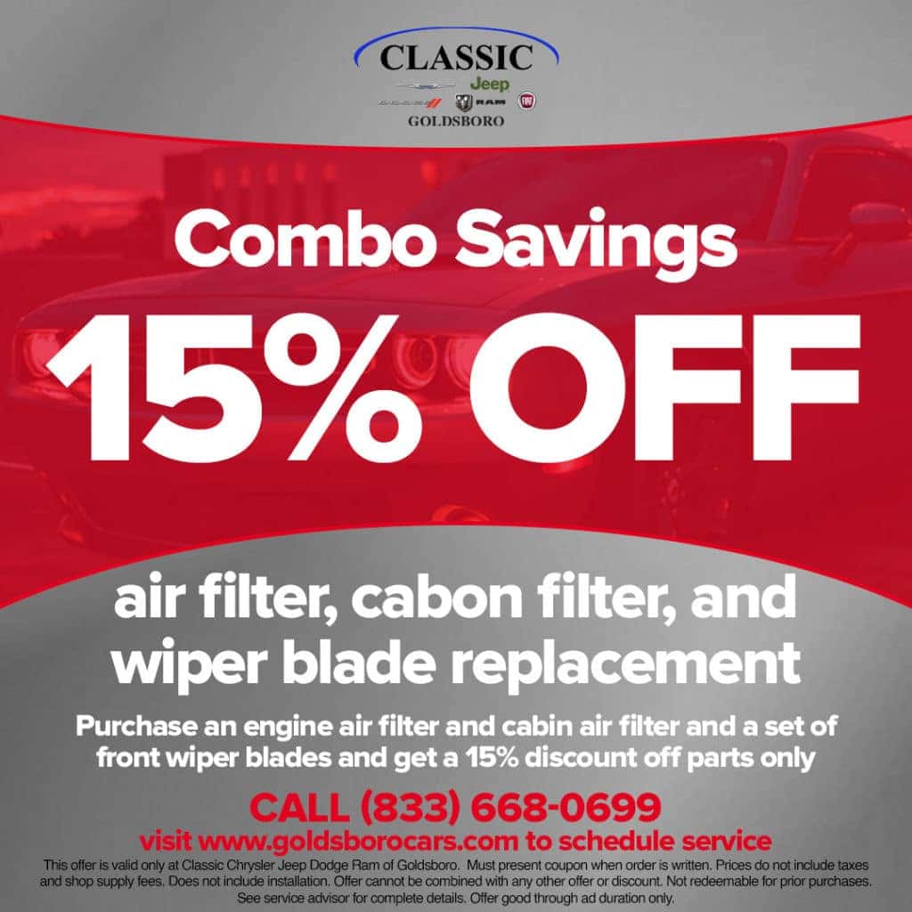 Service Coupons | Classic Chrysler Jeep Dodge Ram FIAT of Goldsboro