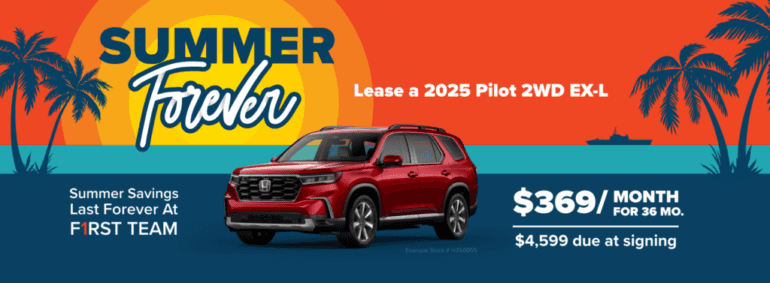 2025 Honda Pilot 2WD EX-L Lease at First Team Honda