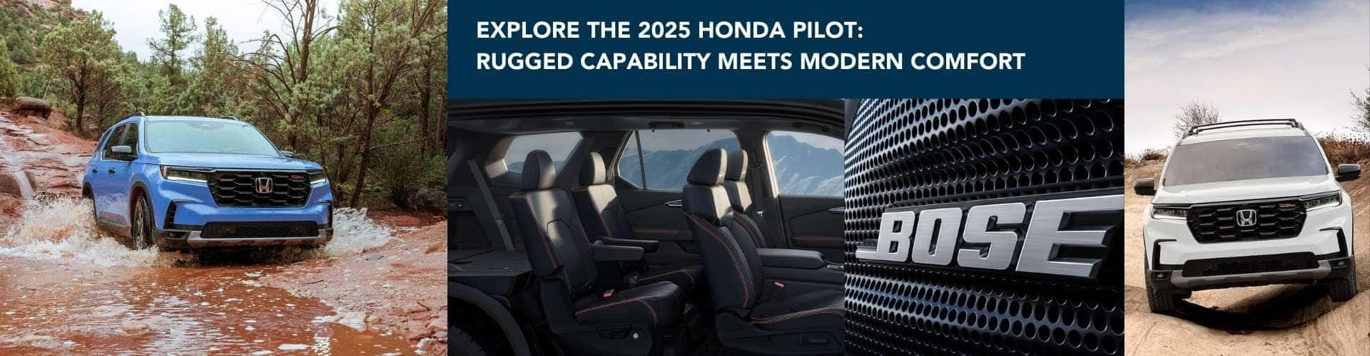 Explore the 2025 Honda Pilot: Rugged Capability Meets Modern Comfort ...