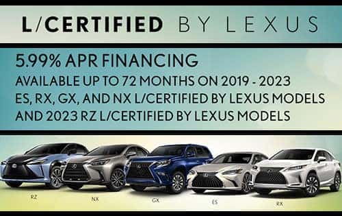 L/Certified Vehicle Specials | Harvey Lexus of Grand Rapids