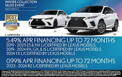 L/Certified Vehicle Specials | Harvey Lexus of Grand Rapids