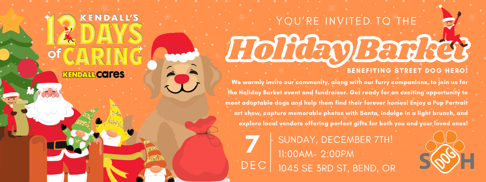 Join us for a Special Holiday Barket, in Partnership with Street Dog ...
