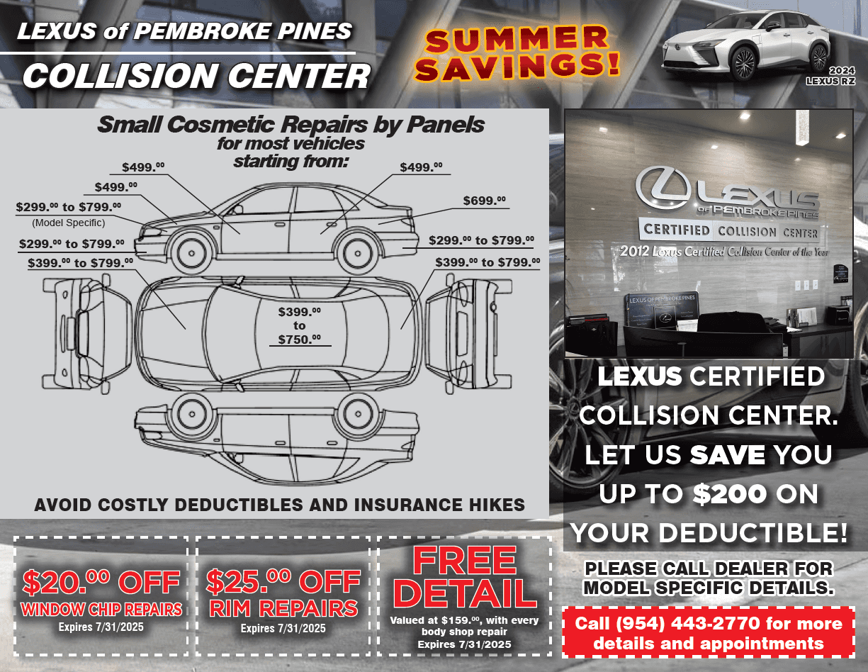 Collision Specials in Pembroke Pines | Lexus of Pembroke Pines