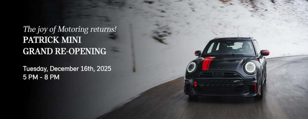 RSVP: MINI Grand Re-Opening Event | Patrick MINI